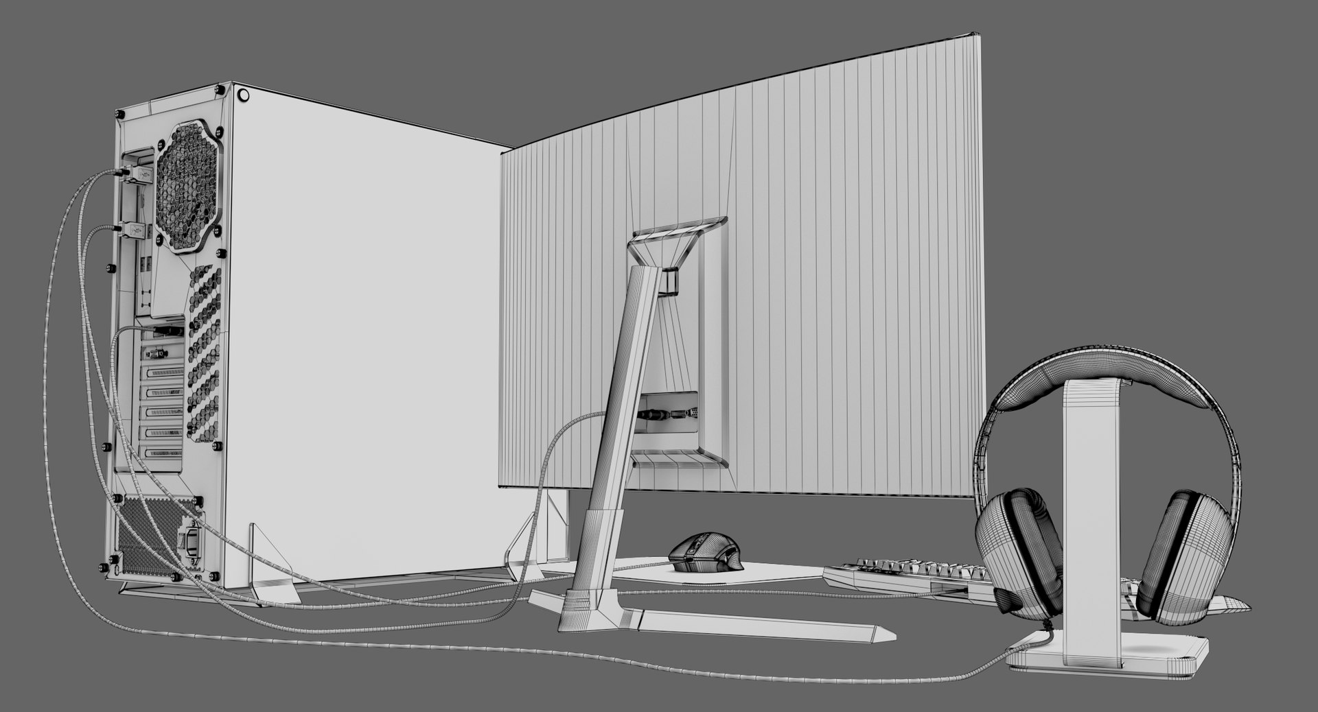 Generic Gaming Desktop Pc 3D Model - TurboSquid 1307395