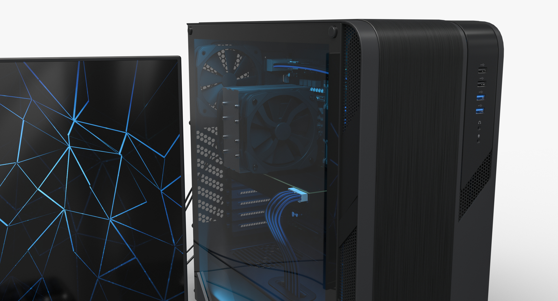 Generic gaming desktop pc 3D model - TurboSquid 1307395