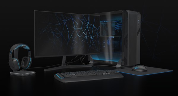Generic gaming desktop pc 3D model - TurboSquid 1307395
