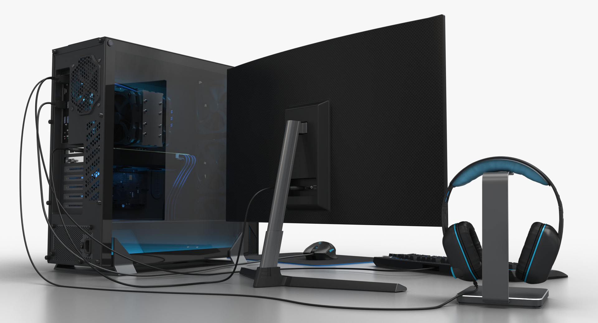 Generic gaming desktop pc 3D model - TurboSquid 1307395