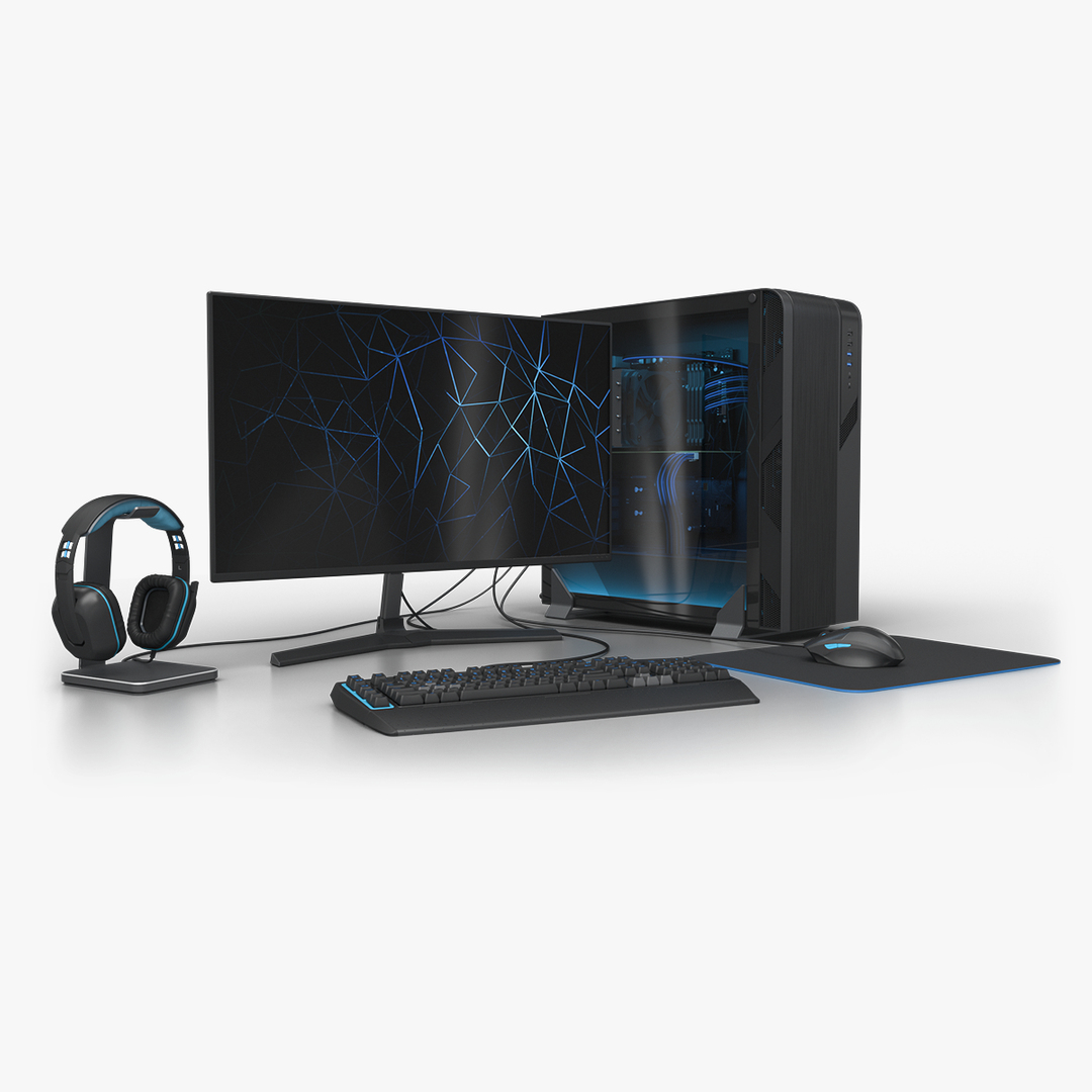 Generic gaming desktop pc 3D model - TurboSquid 1307395