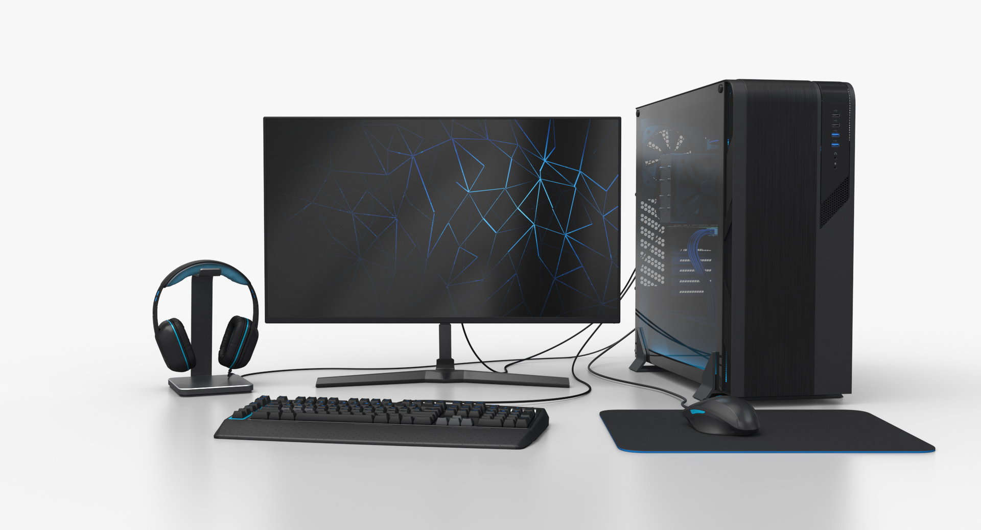 Generic gaming desktop pc 3D model - TurboSquid 1307395