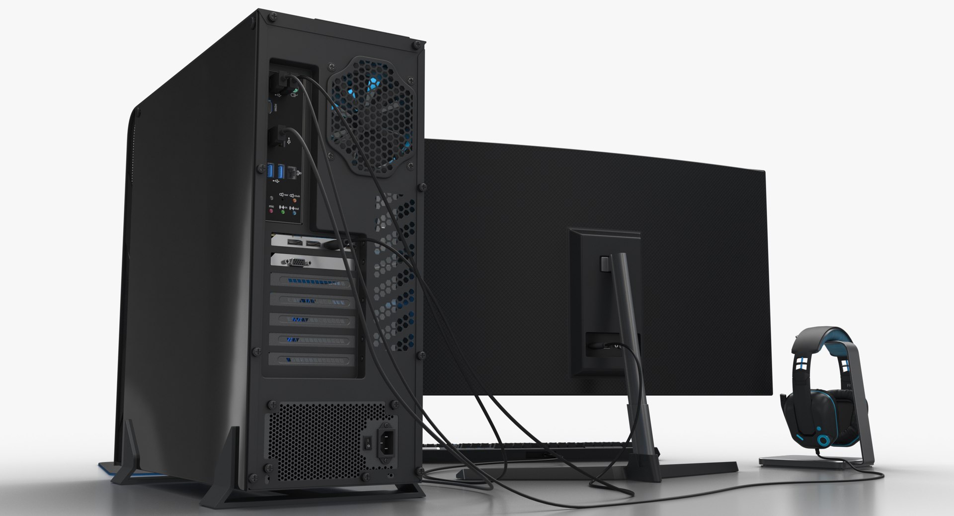 Generic Gaming Desktop Pc 3D Model - TurboSquid 1307395