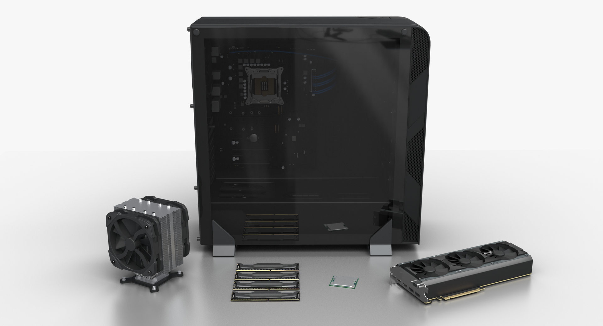 Generic gaming desktop pc 3D model - TurboSquid 1307395