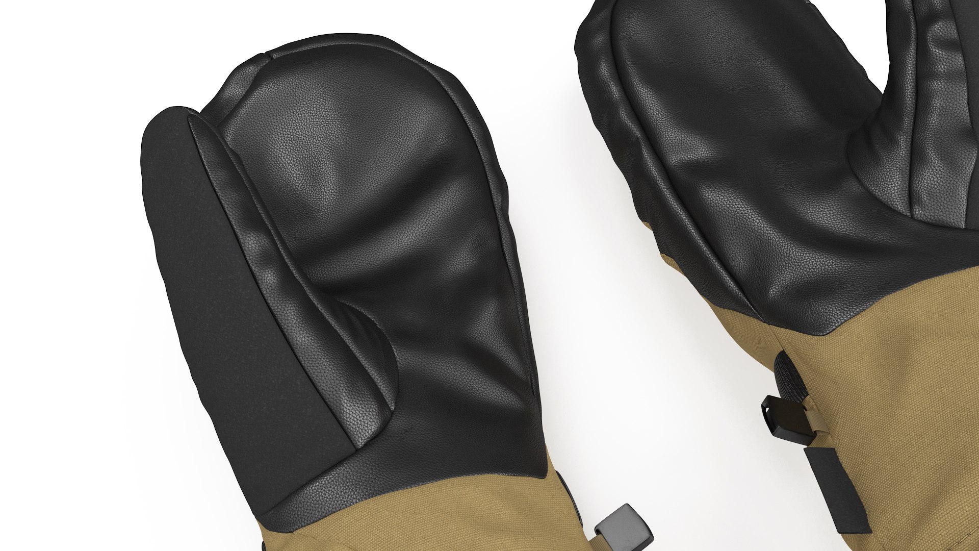 Insulated Mens Ski And Snowboard Mittens Beige 3D - TurboSquid 2062691