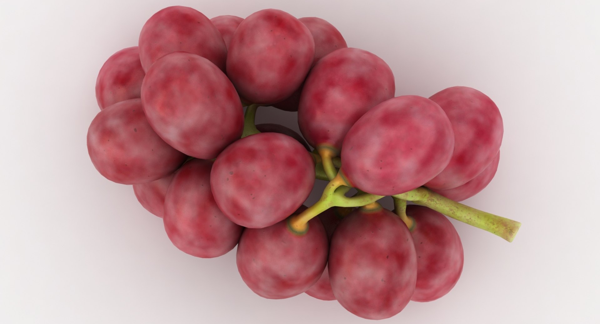 Realistic Red Grapes 3D Model - TurboSquid 1281538