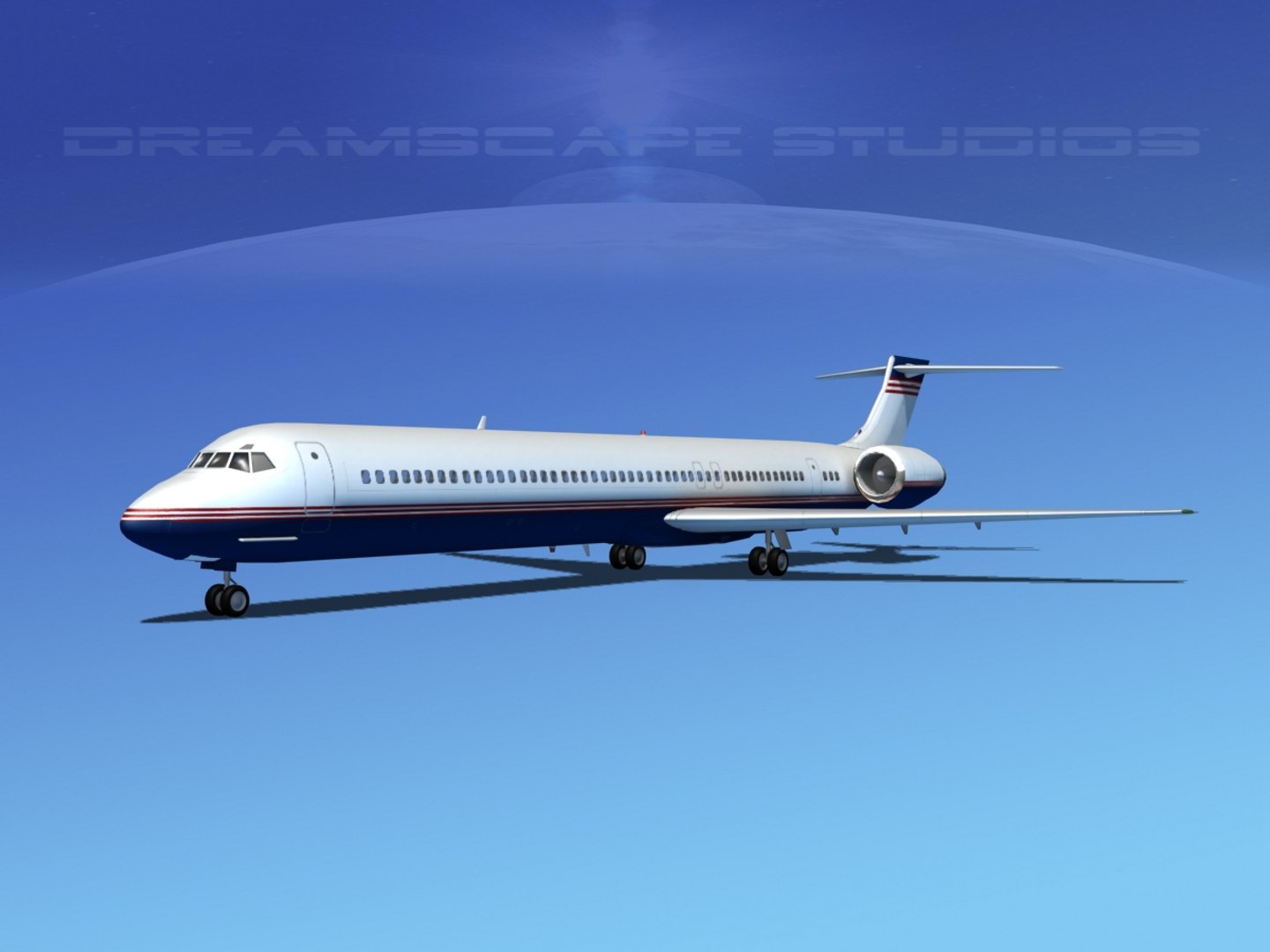 3d Model Of Mcdonnell Douglas Md-80