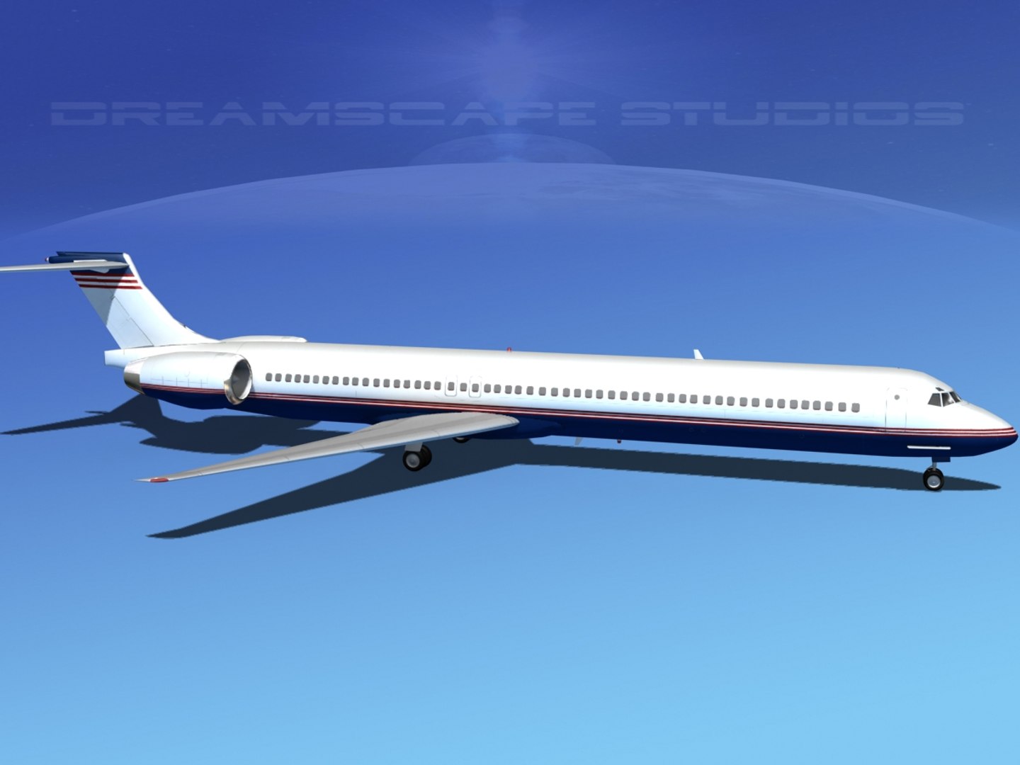 3d Model Of Mcdonnell Douglas Md-80