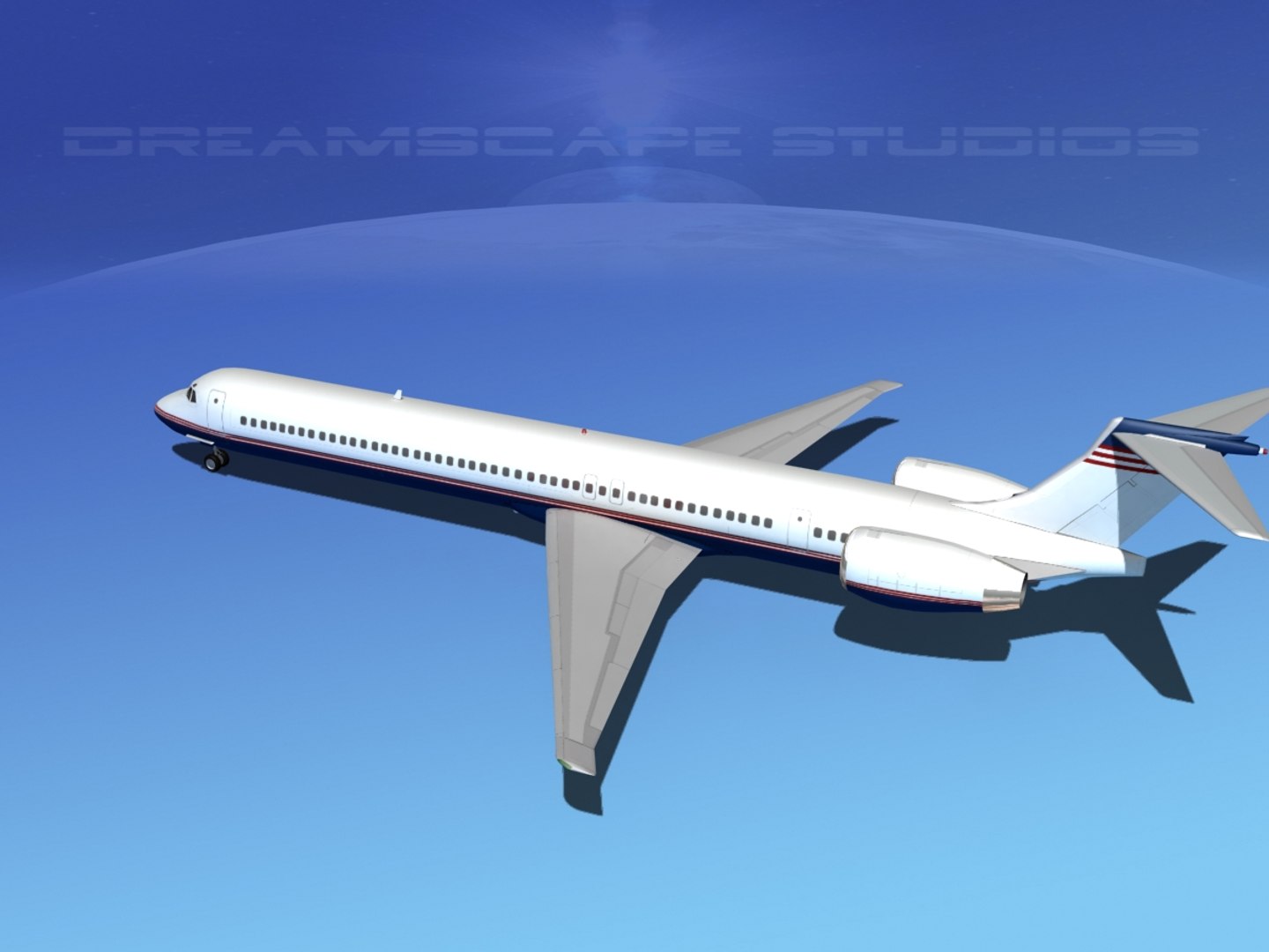 3d Model Of Mcdonnell Douglas Md-80