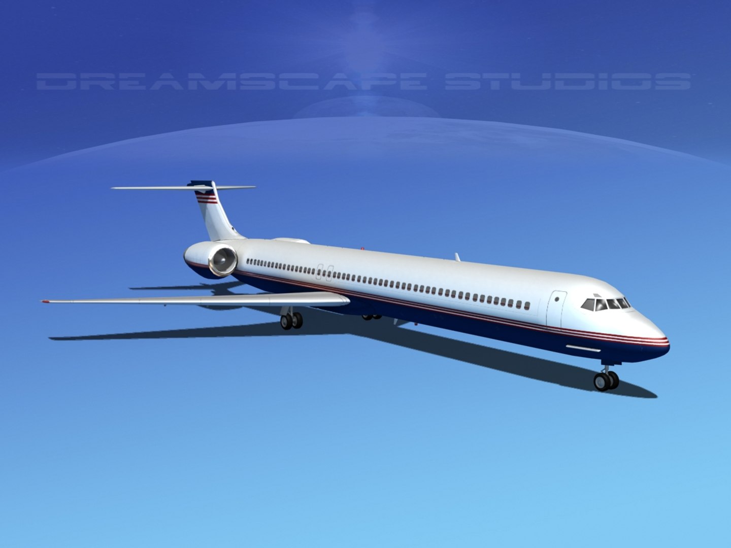 3d Model Of Mcdonnell Douglas Md-80