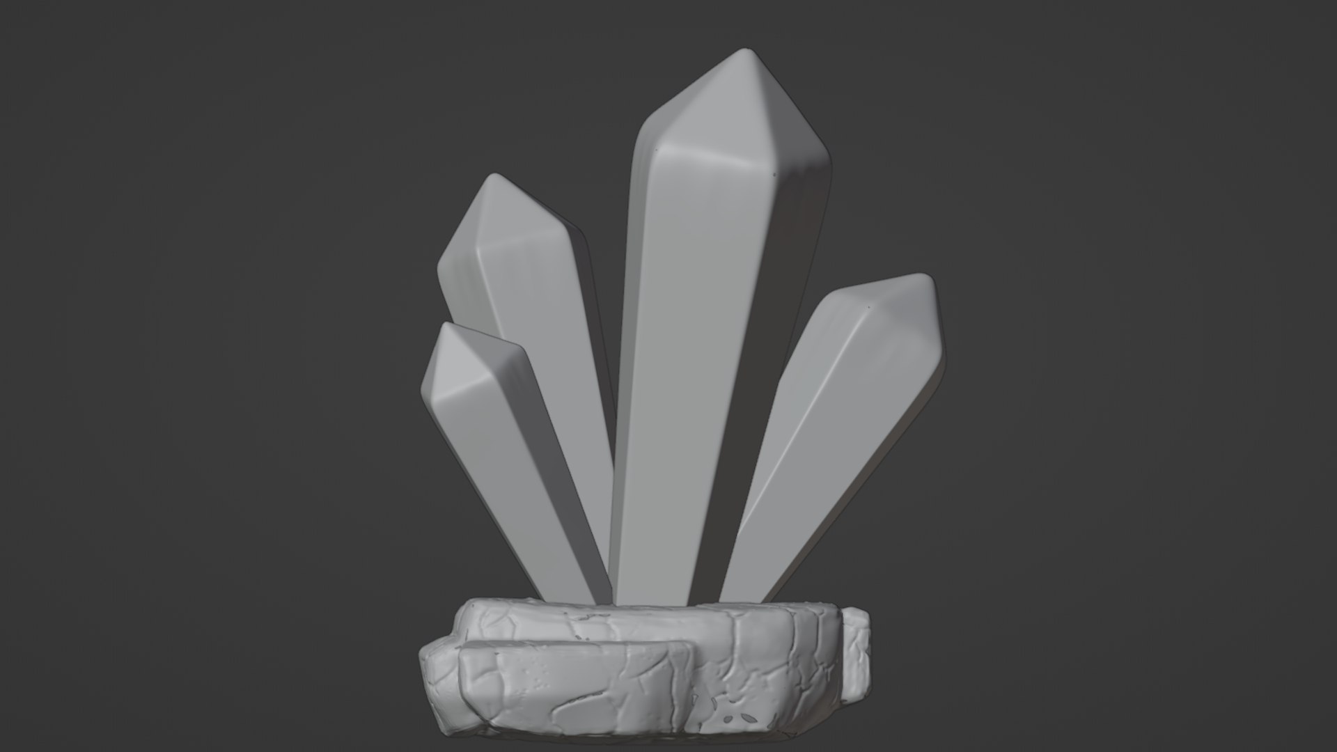Yellow Stylized Rock Crystal Cluster Version 1 3D model - TurboSquid ...
