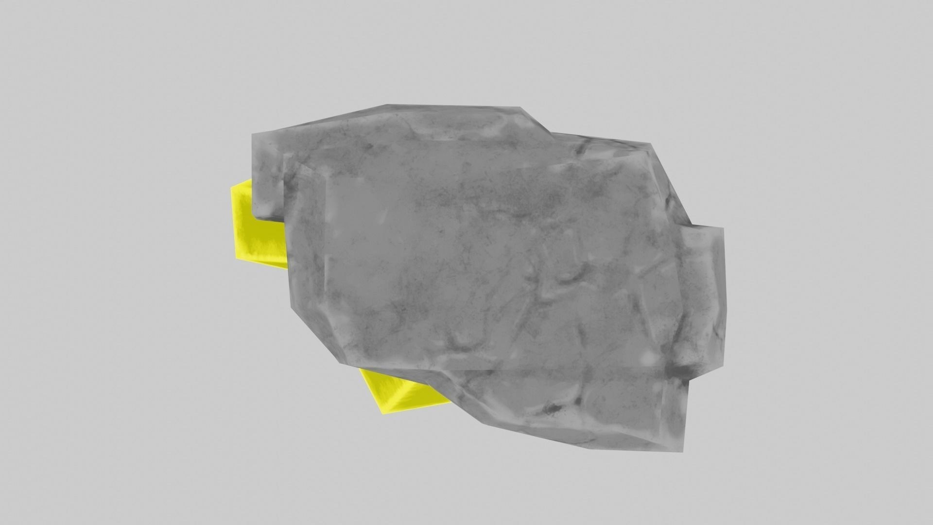 Yellow Stylized Rock Crystal Cluster Version 1 3D model - TurboSquid ...