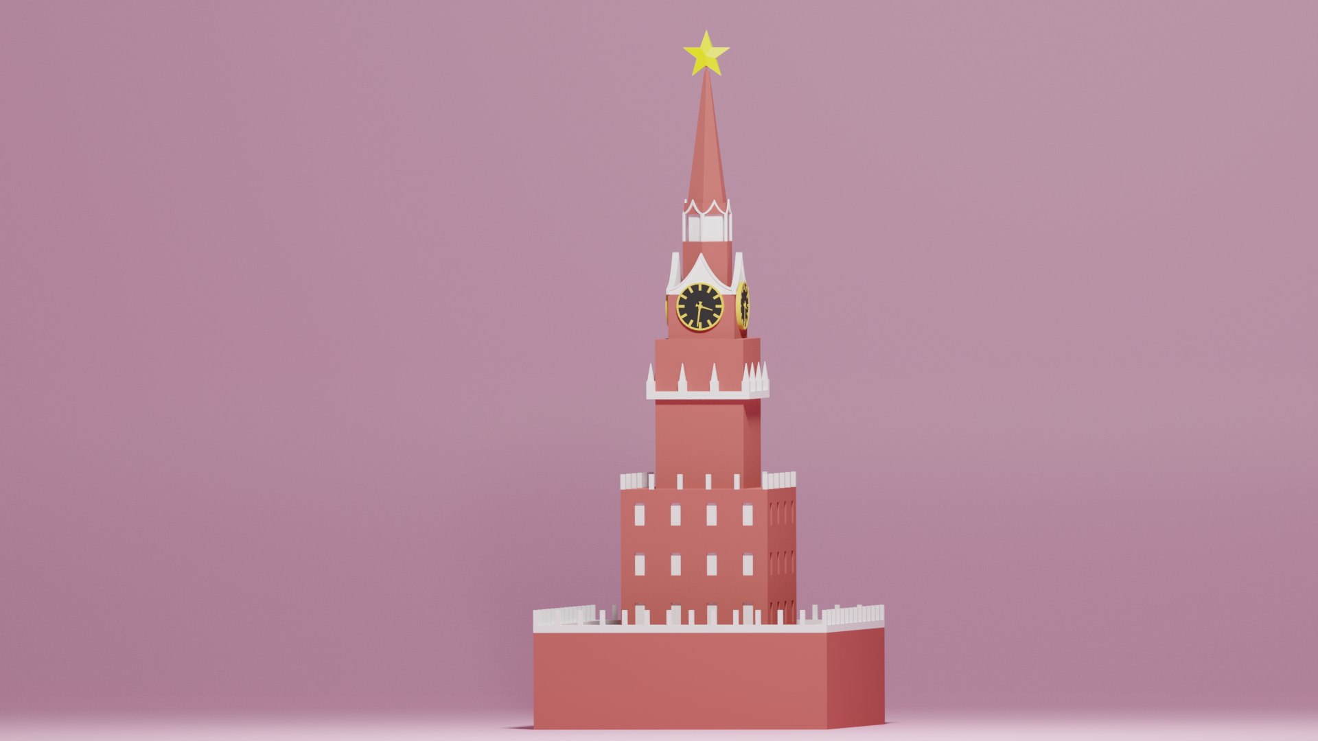 Moscow Kremlin Spasskaya Tower Model - TurboSquid 1632462
