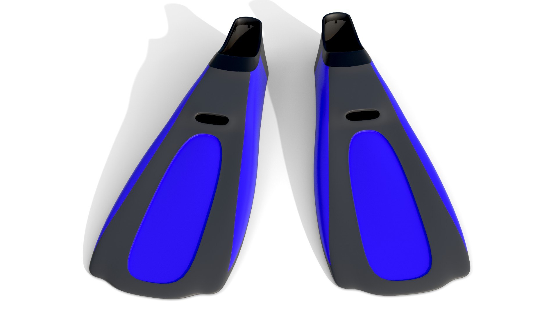 3D model Dive Flippers Blue - TurboSquid 2150984