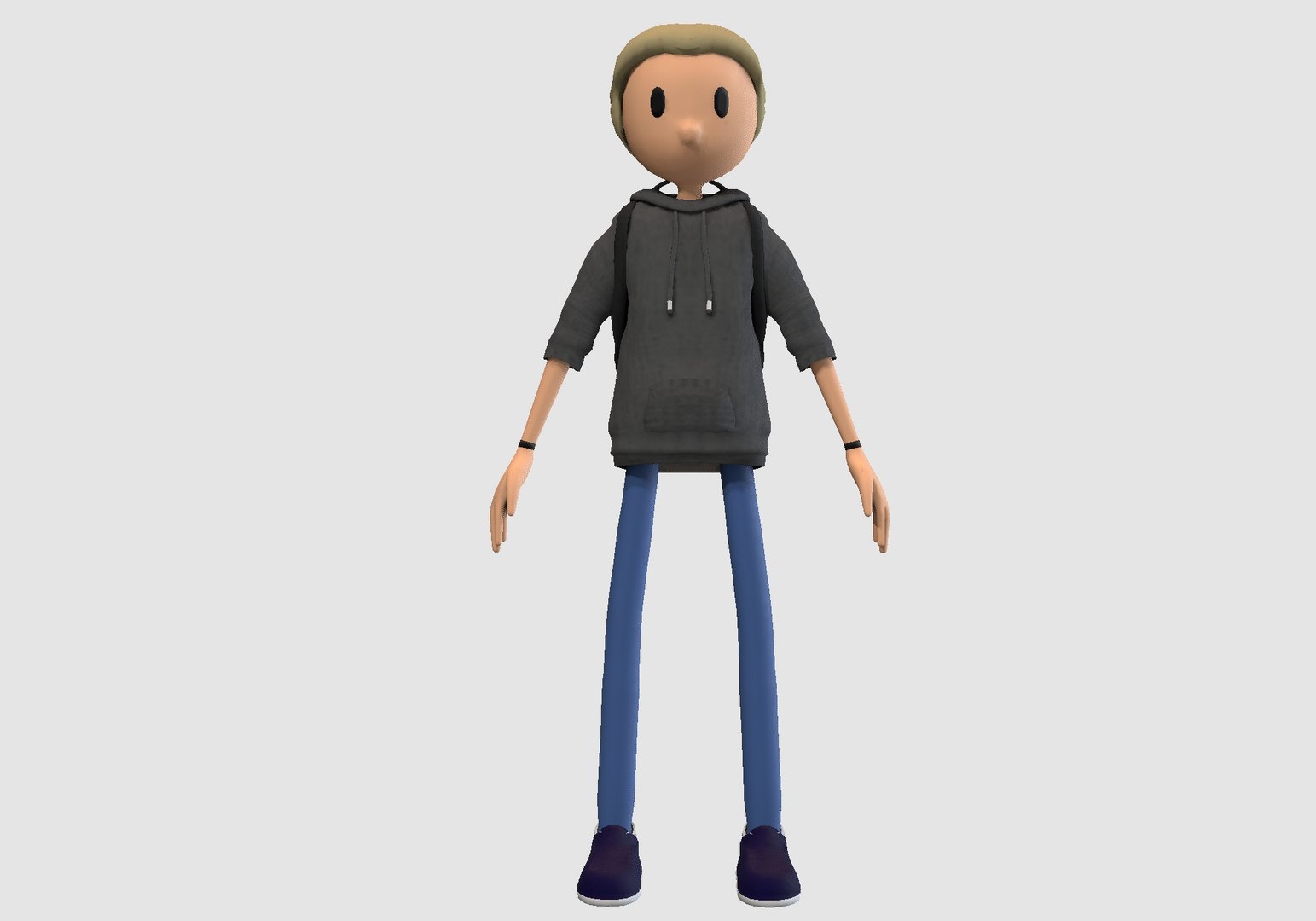 3D Cartoon School Boy - TurboSquid 1913597