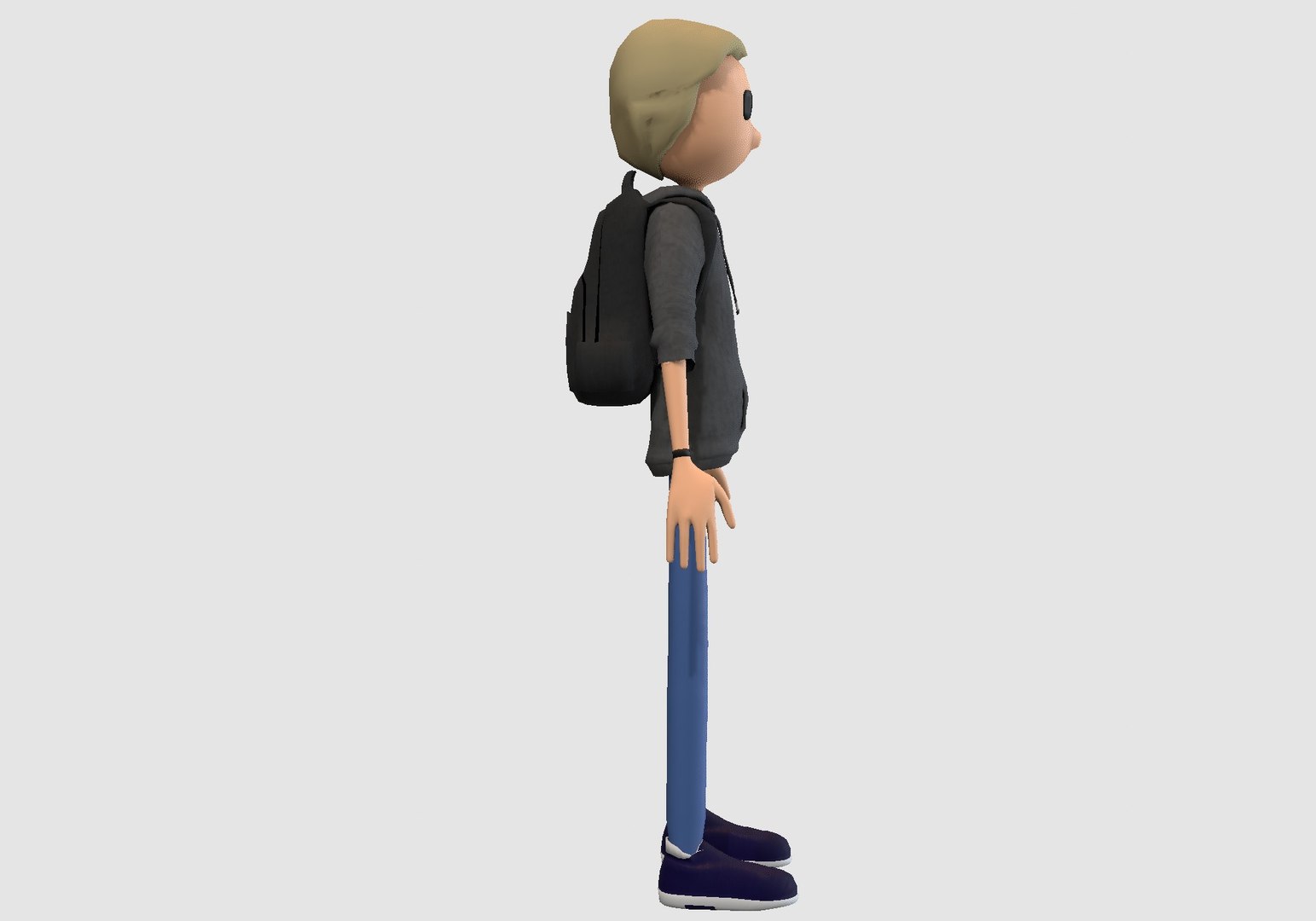 3D Cartoon School Boy - TurboSquid 1913597