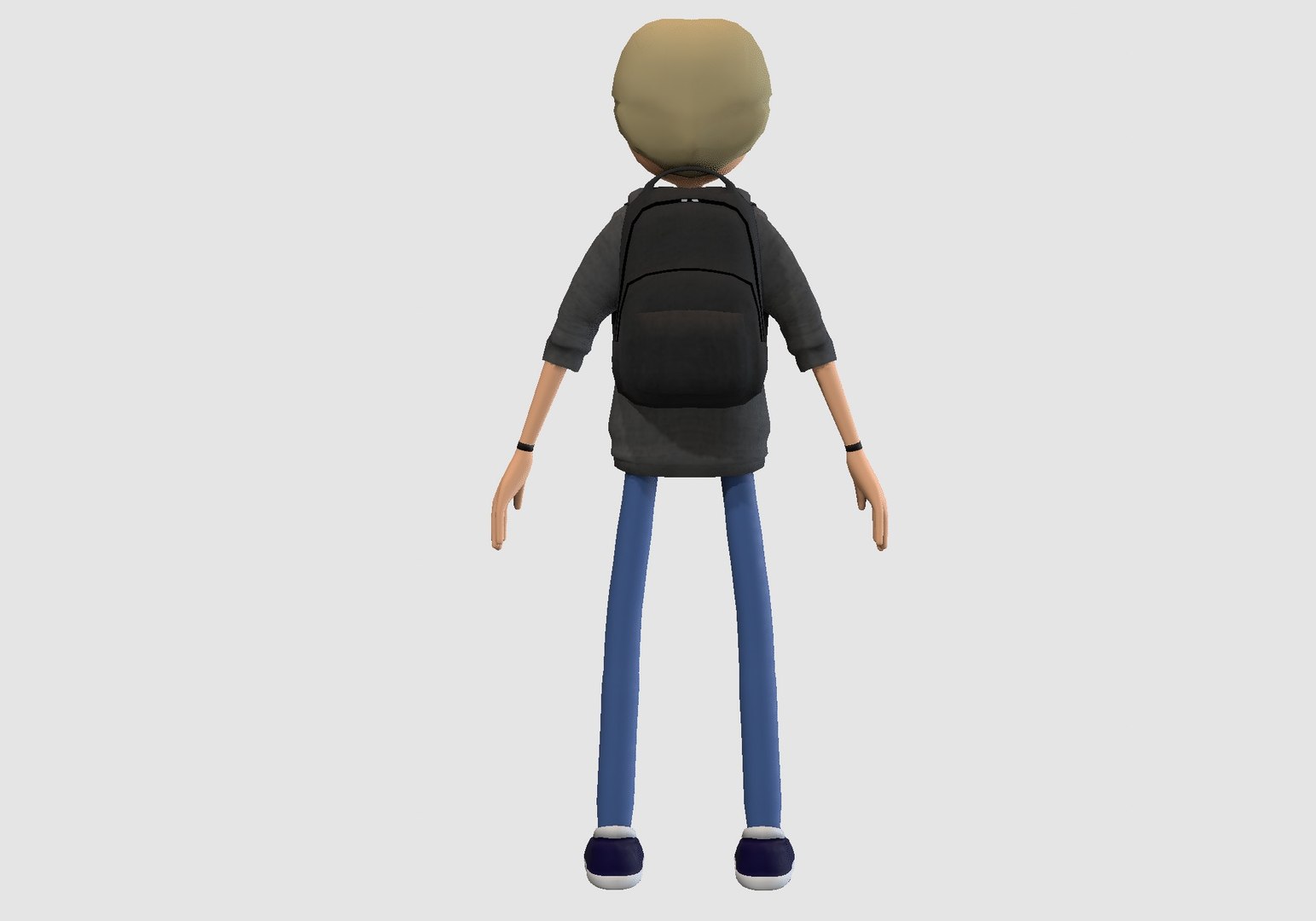3D Cartoon School Boy - TurboSquid 1913597
