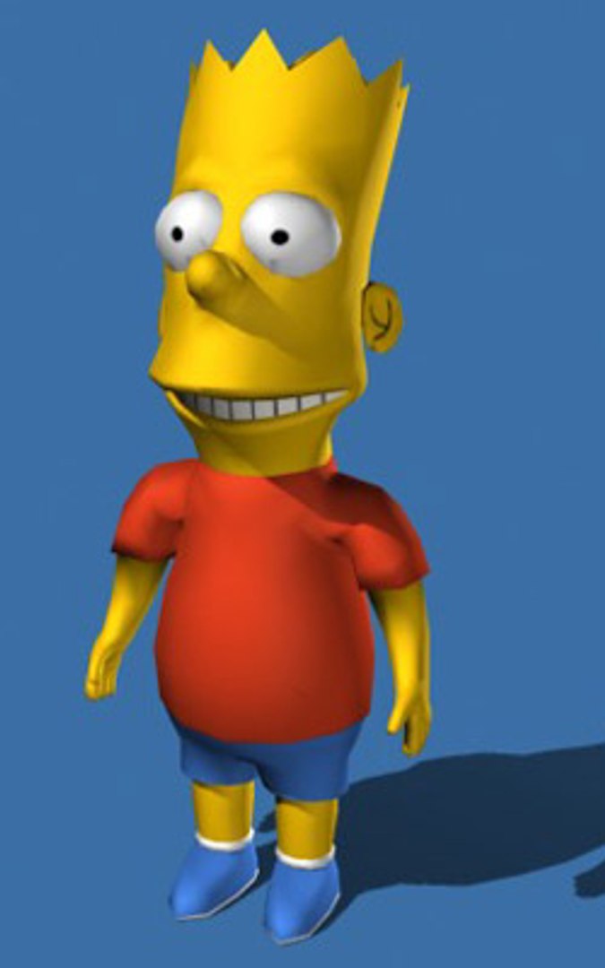 3d Model Bart Simpson