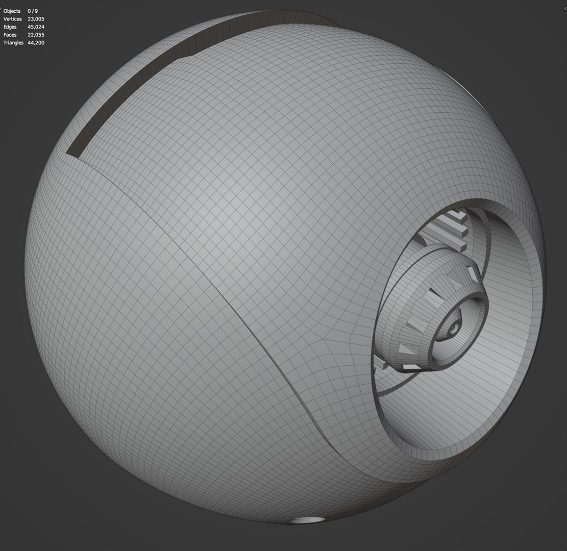3D Sci-Fi Spherical Drone - TurboSquid 2146779
