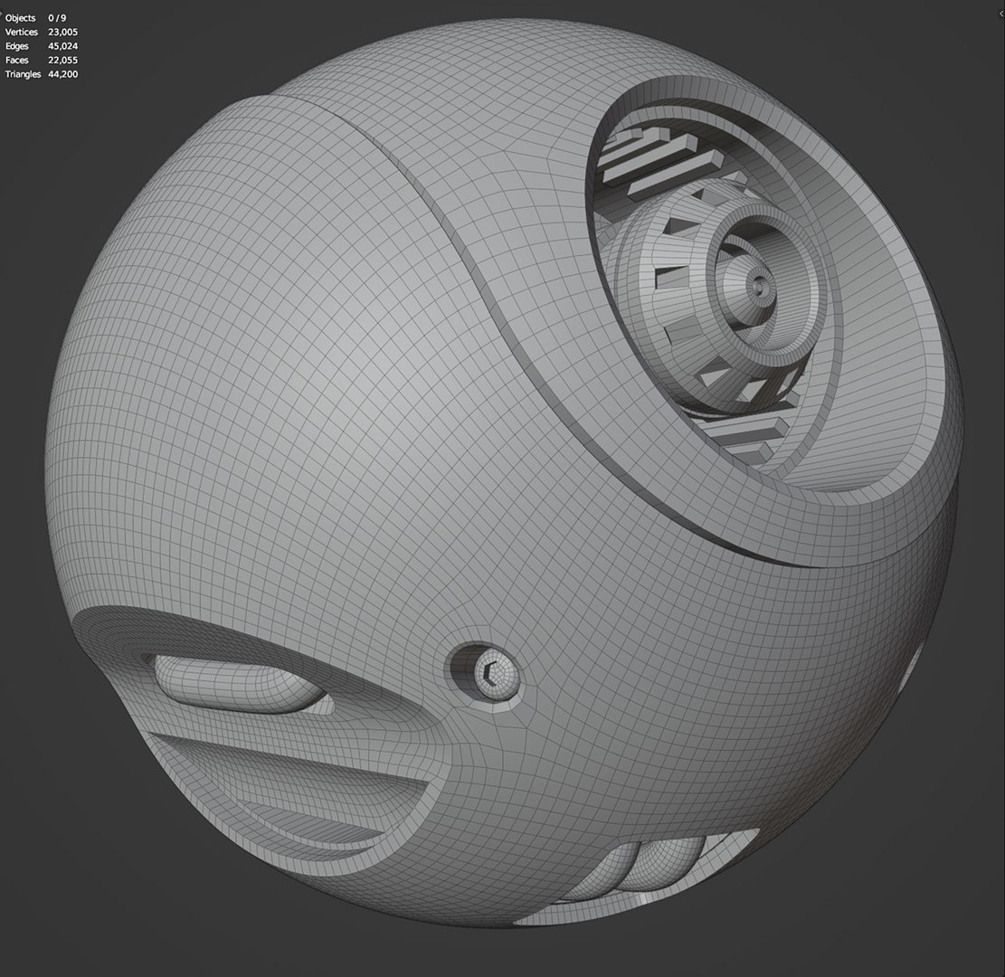 3D Sci-Fi Spherical Drone - TurboSquid 2146779