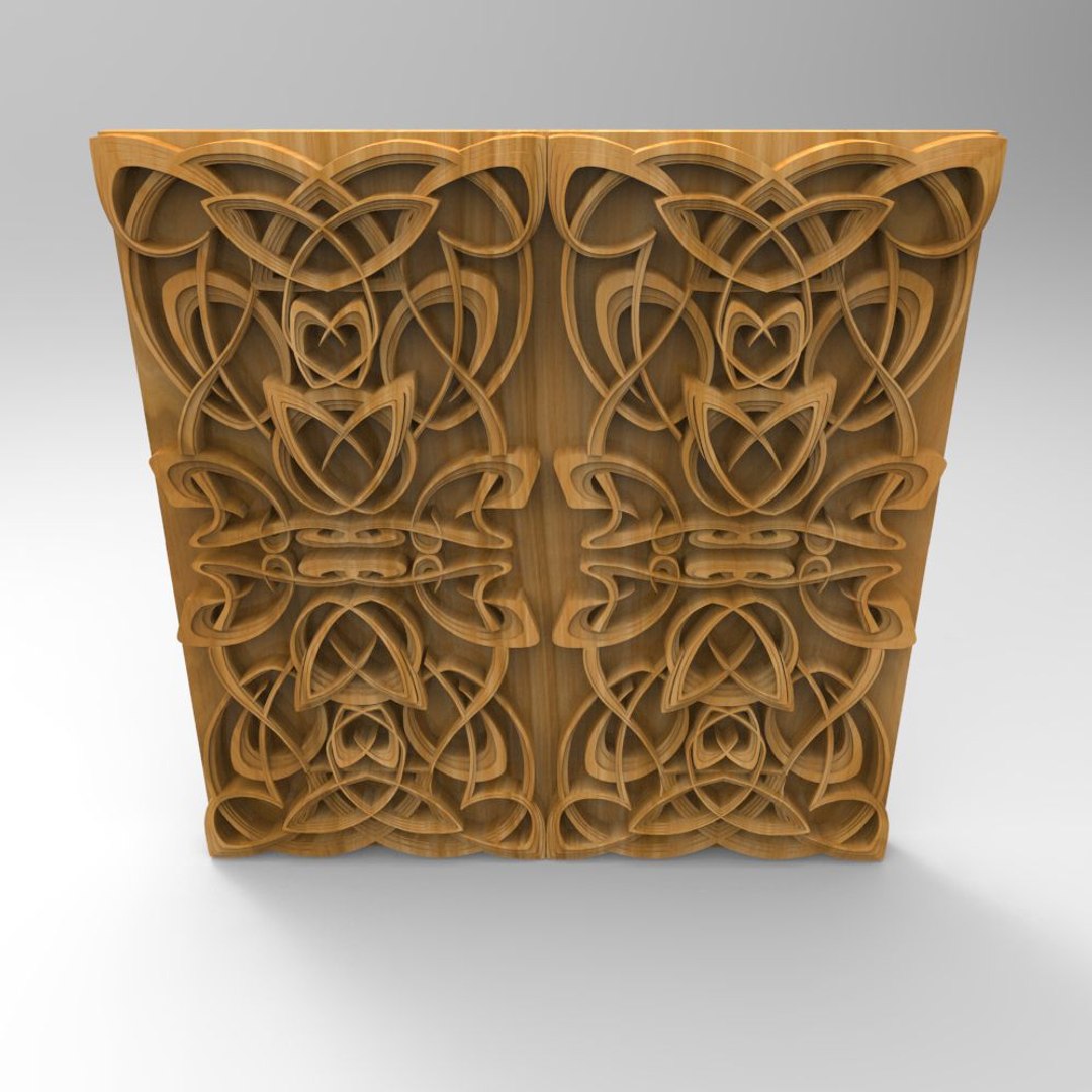 wall panel stl cnc 3d model