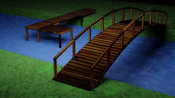 3D bridge dock - TurboSquid 1704340