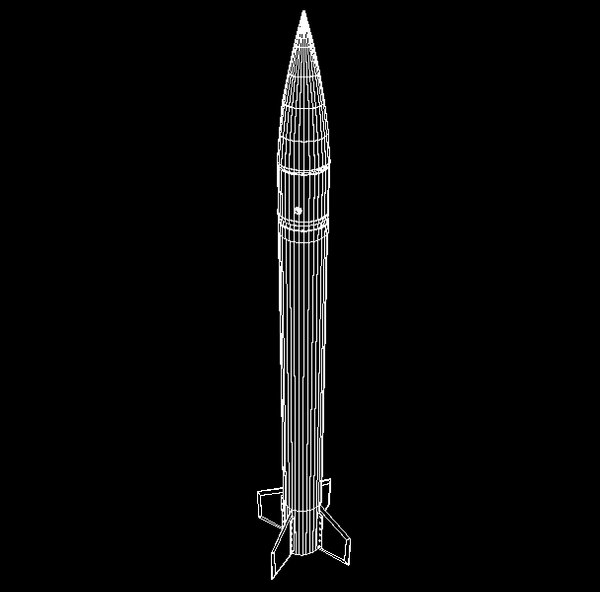 3d model of iranian artillery zelzal 2