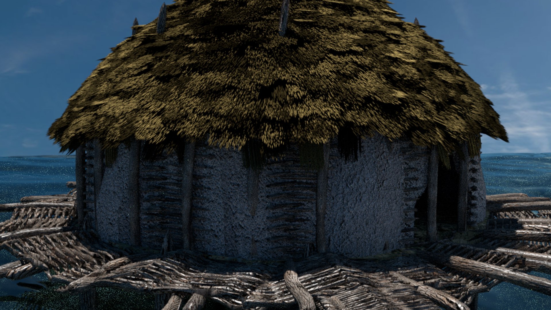 Prehistoric settlement neolithic crannog 3D model | 1144747 | TurboSquid