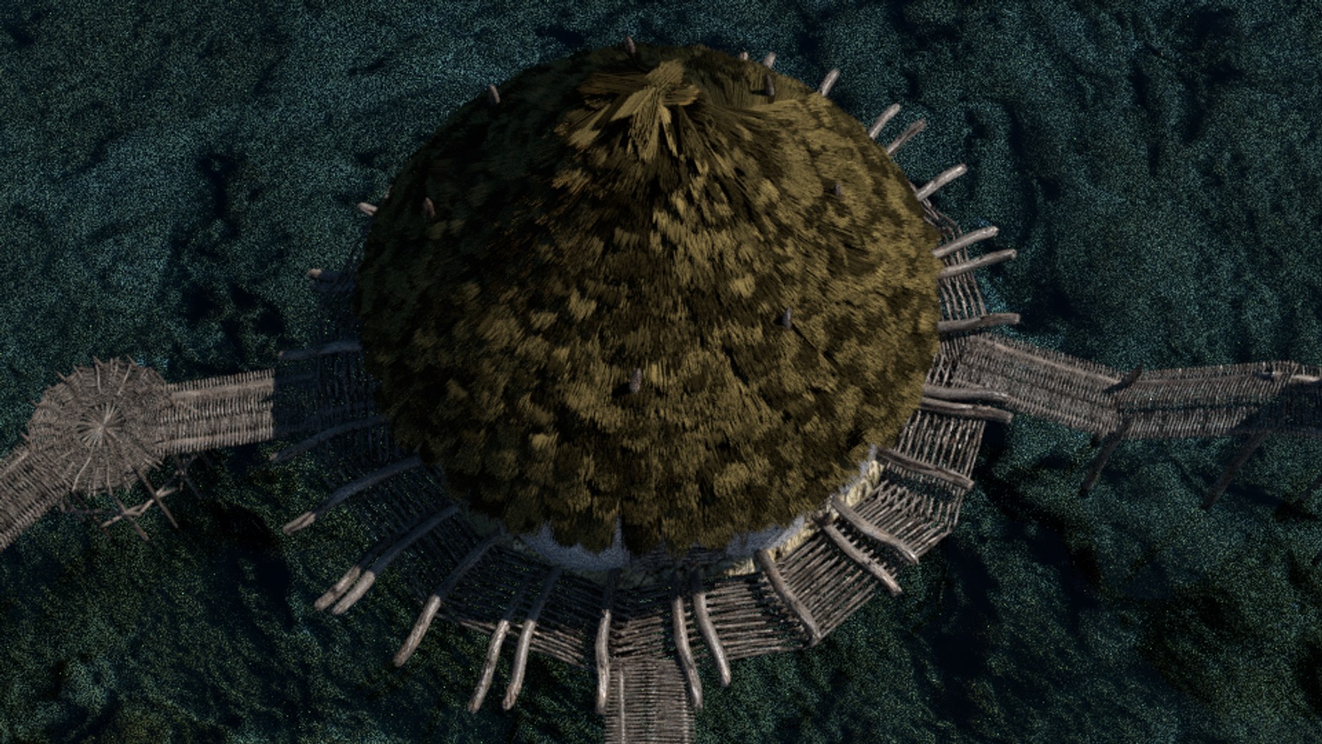 Prehistoric settlement neolithic crannog 3D model | 1144747 | TurboSquid