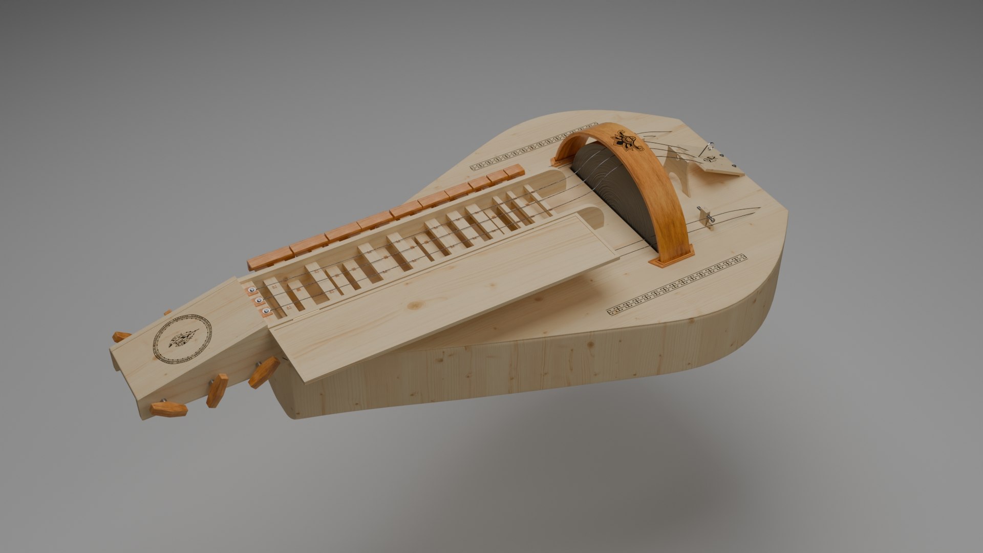 Hurdy Gurdy 3D Model - TurboSquid 2367046