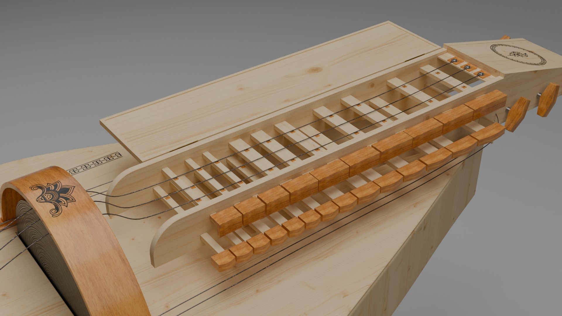 Hurdy Gurdy 3D Model - TurboSquid 2367046