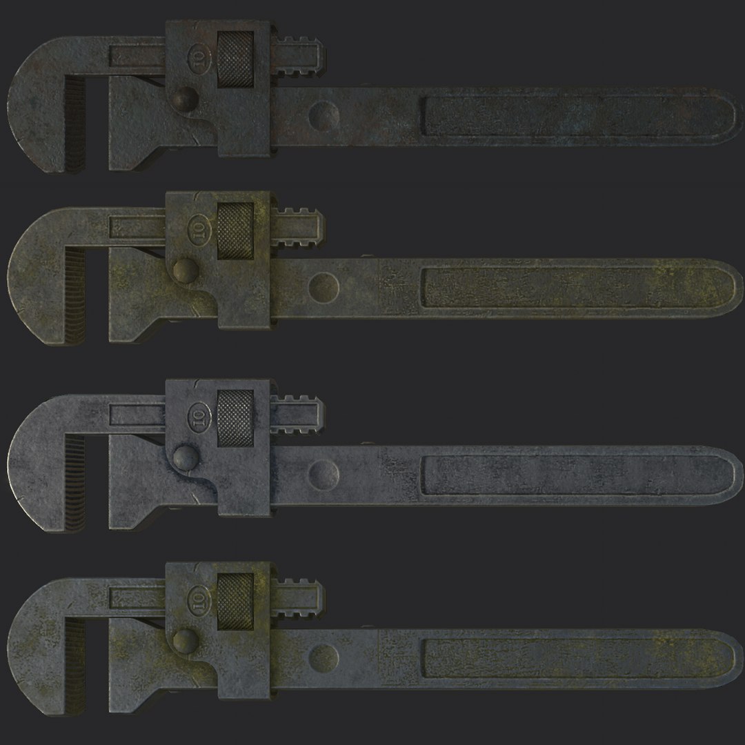 Wrench 7 Different 3D Model - TurboSquid 1449943