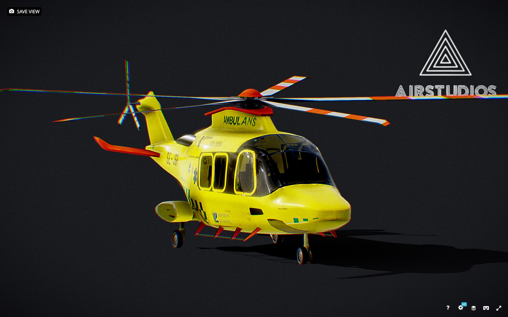 Ambulance Helicopter Leonardo Aw169 3D Model - TurboSquid 1886991