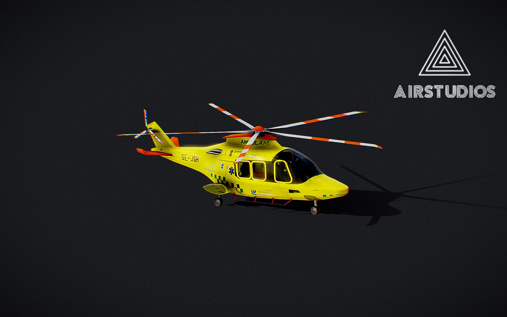 Ambulance Helicopter Leonardo Aw169 3D Model - TurboSquid 1886991