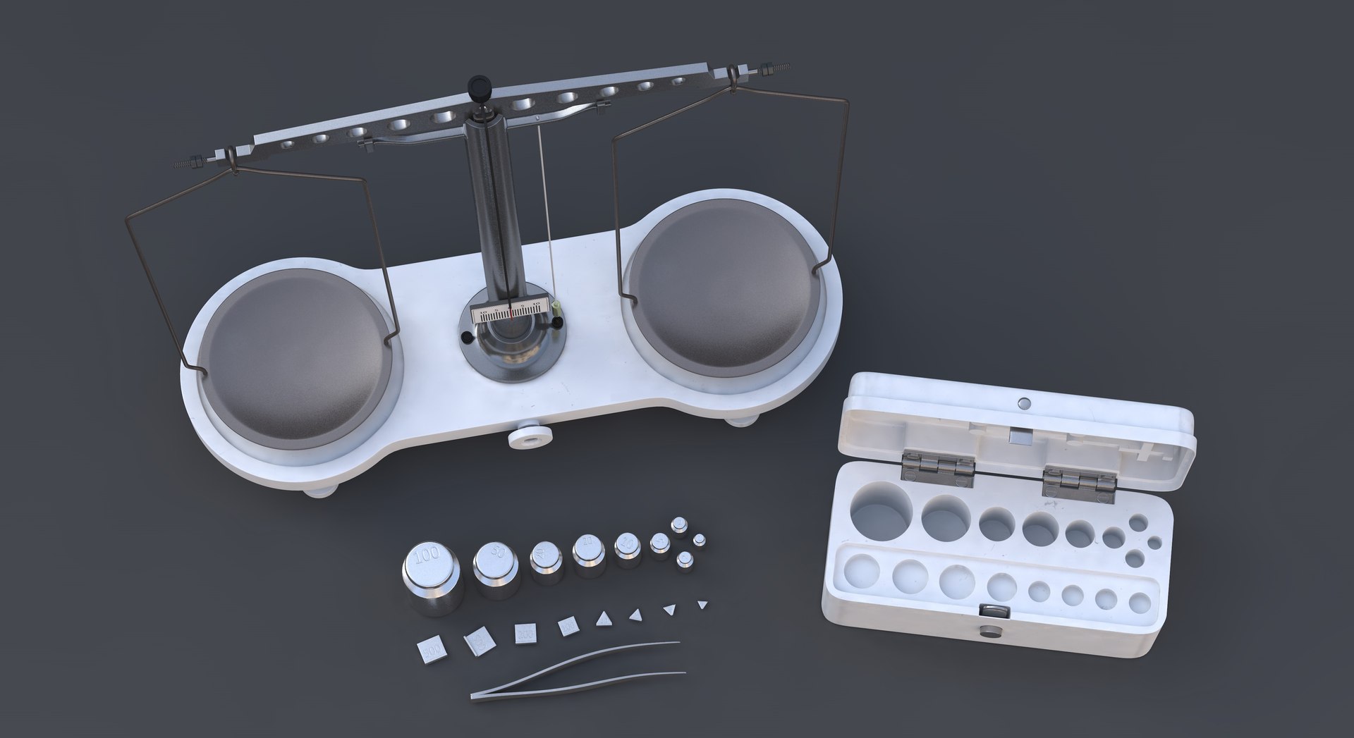 3D Mechanical Laboratory Balance - TurboSquid 1505632