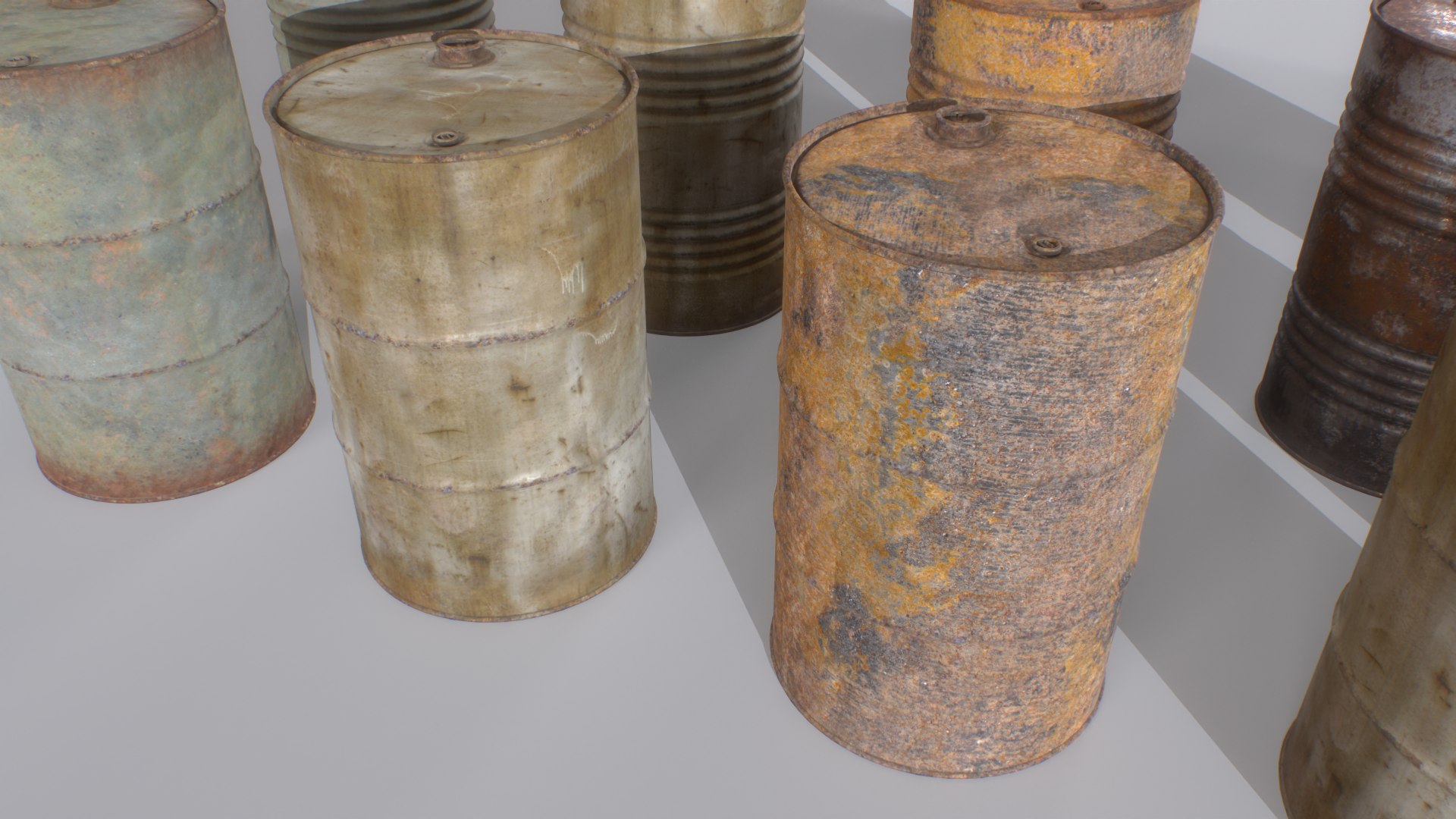 Rusty Barrels Pack 3D Model - TurboSquid 1753998