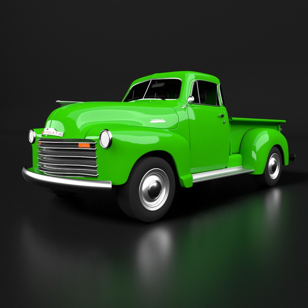Chevrolet Advance Design Pickup Model - TurboSquid 2312445