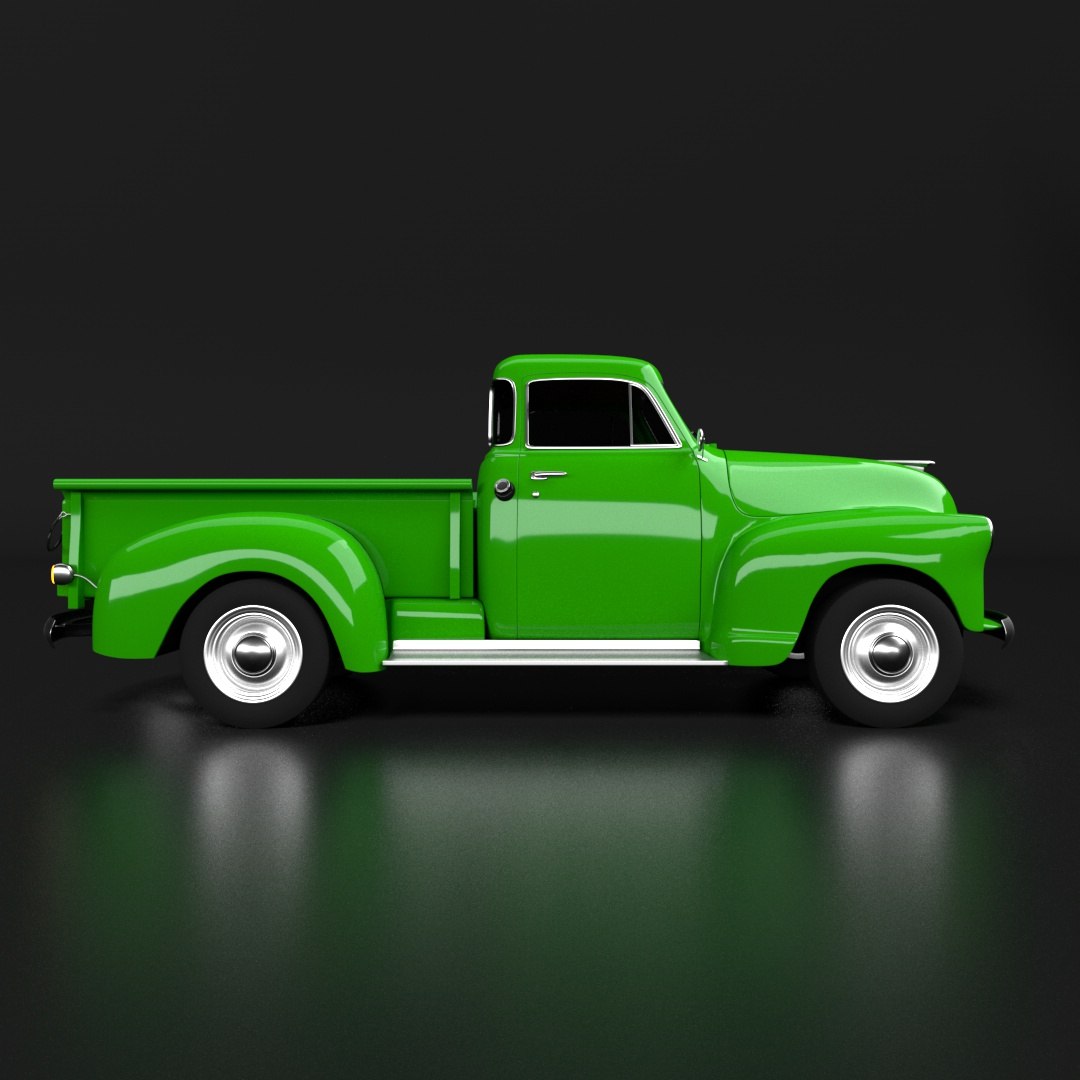 Chevrolet Advance Design Pickup Model - TurboSquid 2312445