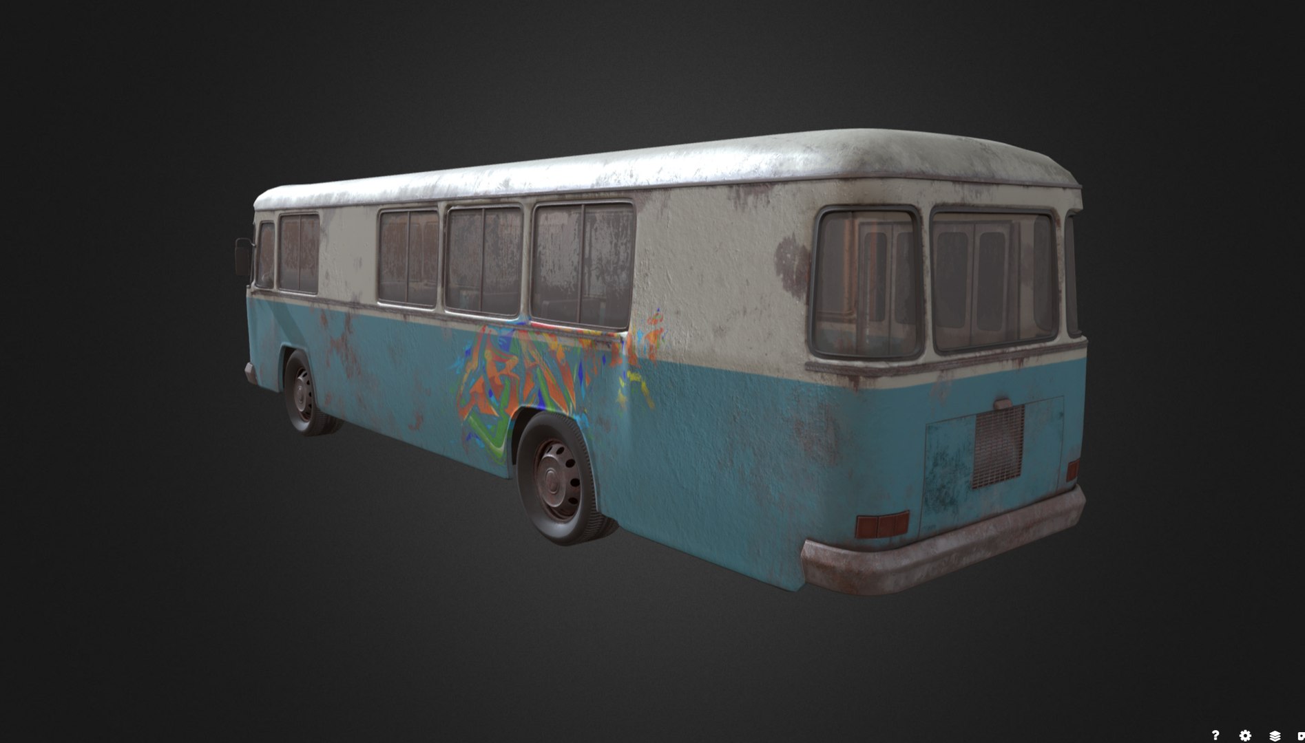 3D Model Rusty Bus 2 - TurboSquid 2251685