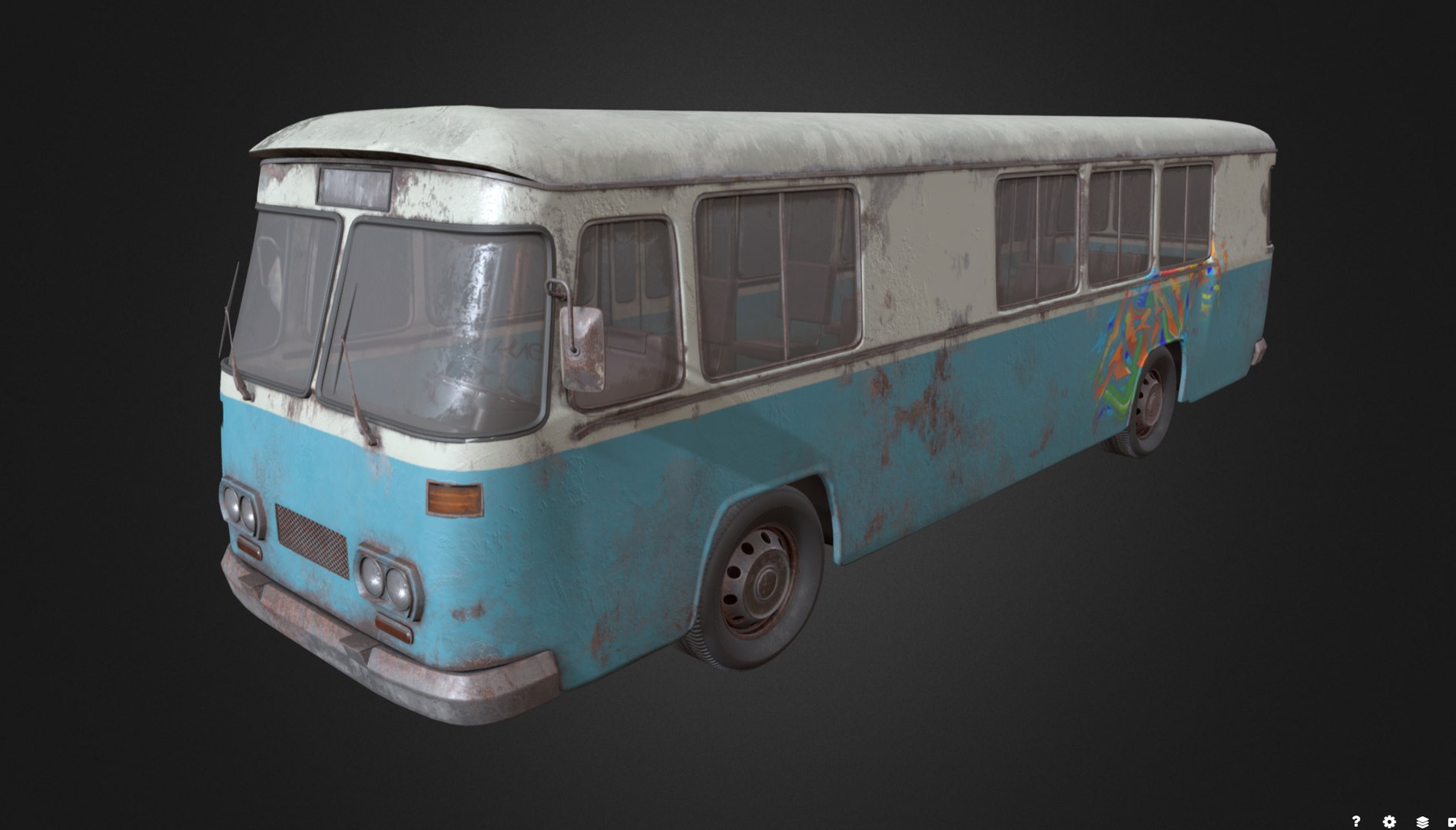 3D Model Rusty Bus 2 - TurboSquid 2251685