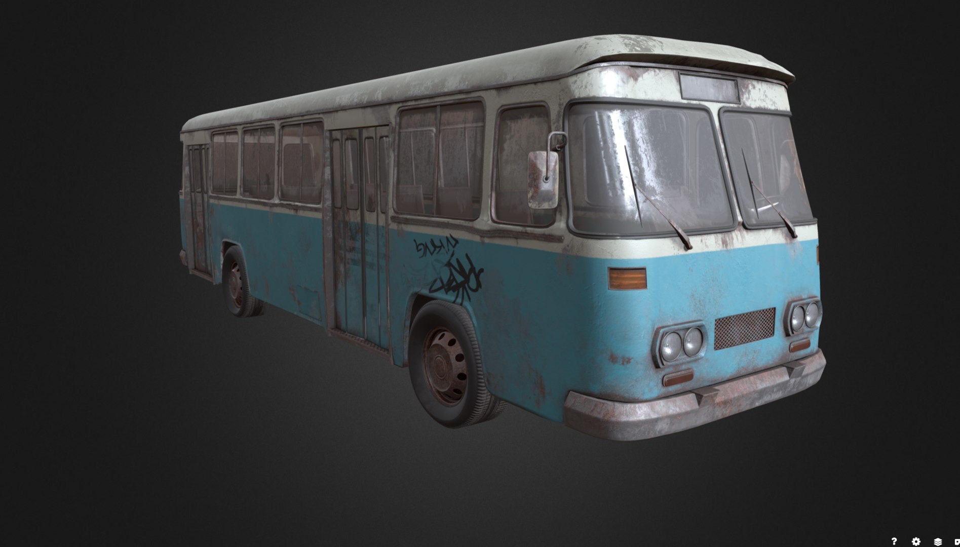 3D Model Rusty Bus 2 - TurboSquid 2251685