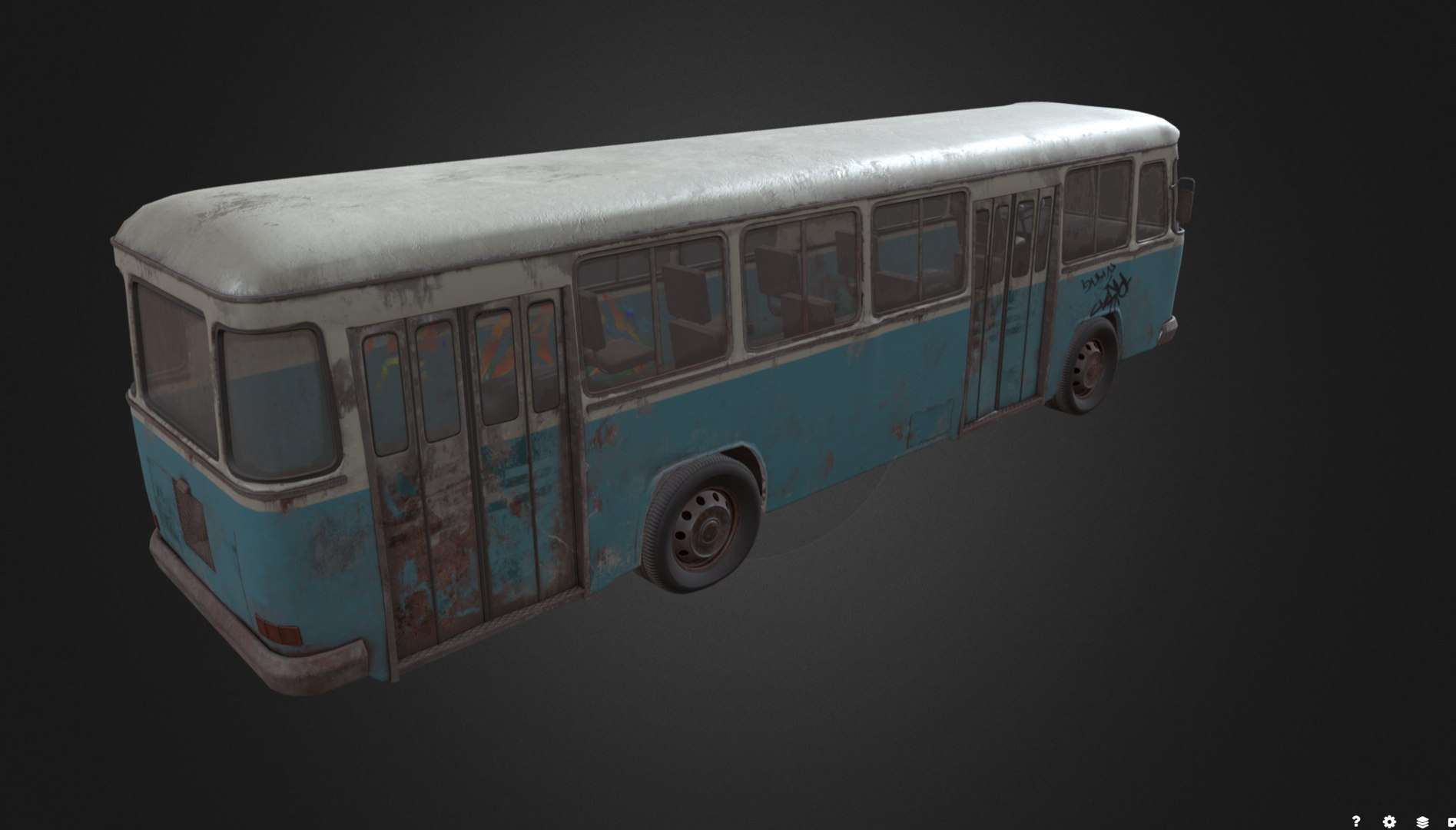 3D Model Rusty Bus 2 - TurboSquid 2251685
