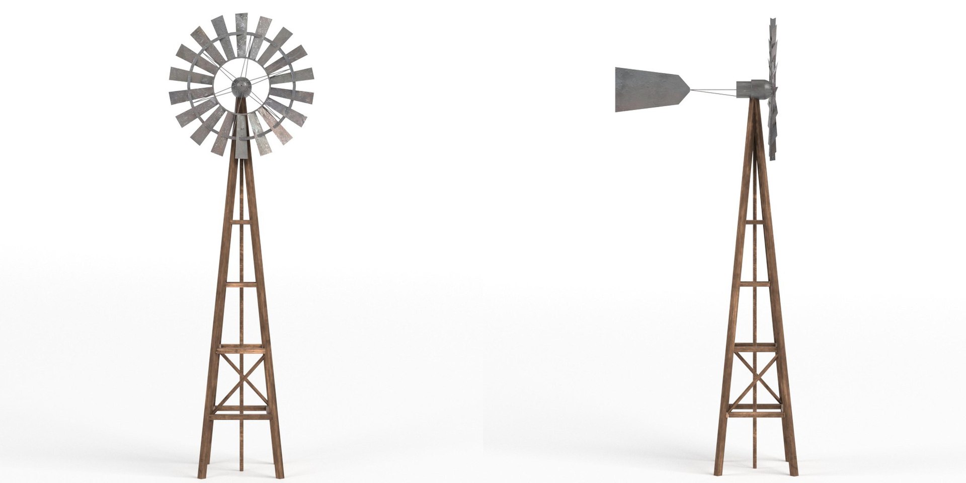 Max Windmill Asset Rendered