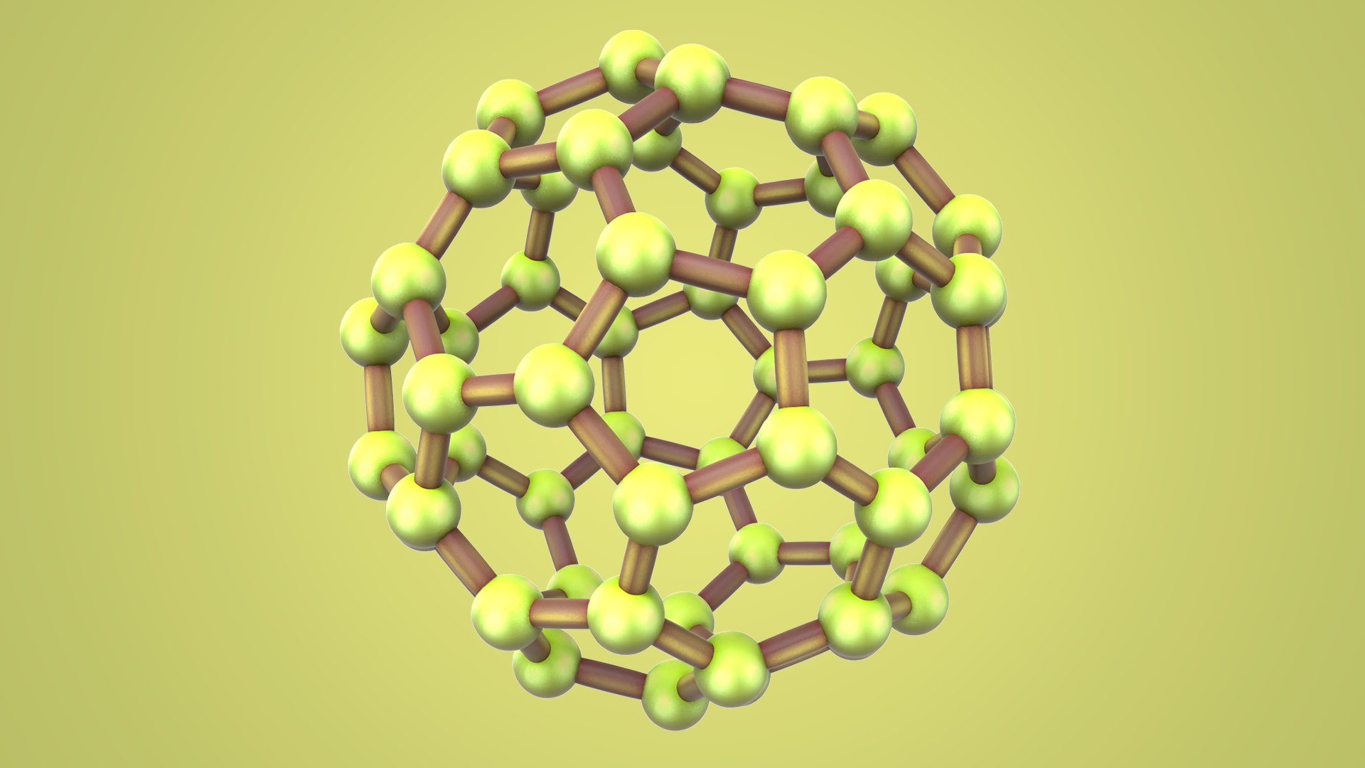 Carbon Structure Fullerene 3D Model - TurboSquid 1502870