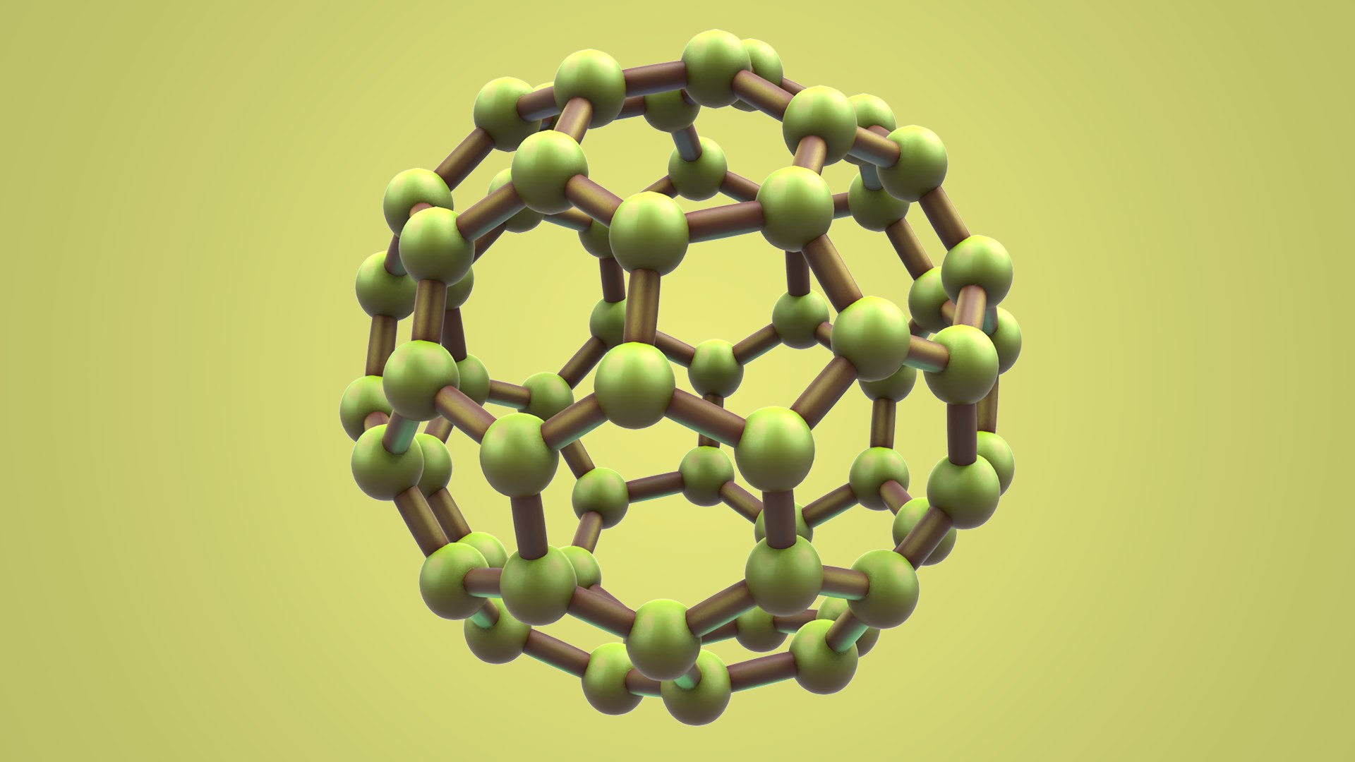 Carbon Structure Fullerene 3D Model - TurboSquid 1502870