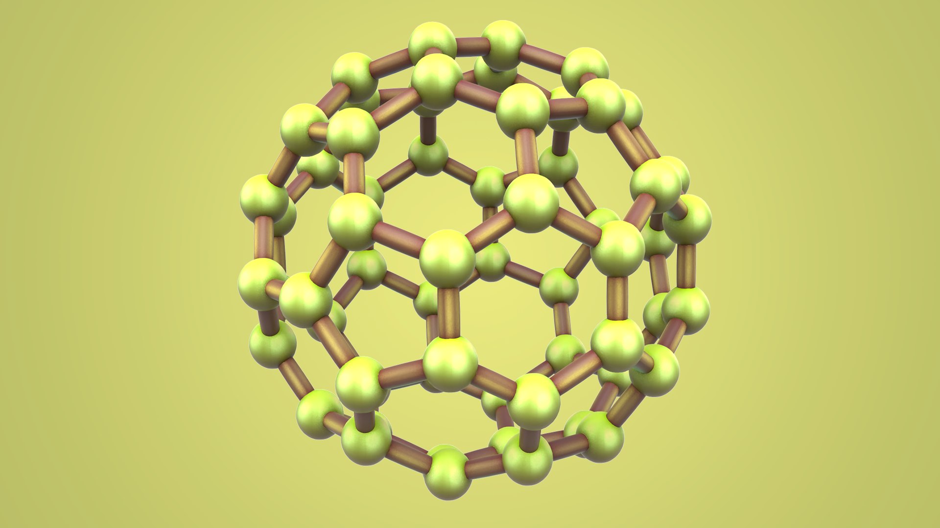 Carbon Structure Fullerene 3D Model - TurboSquid 1502870