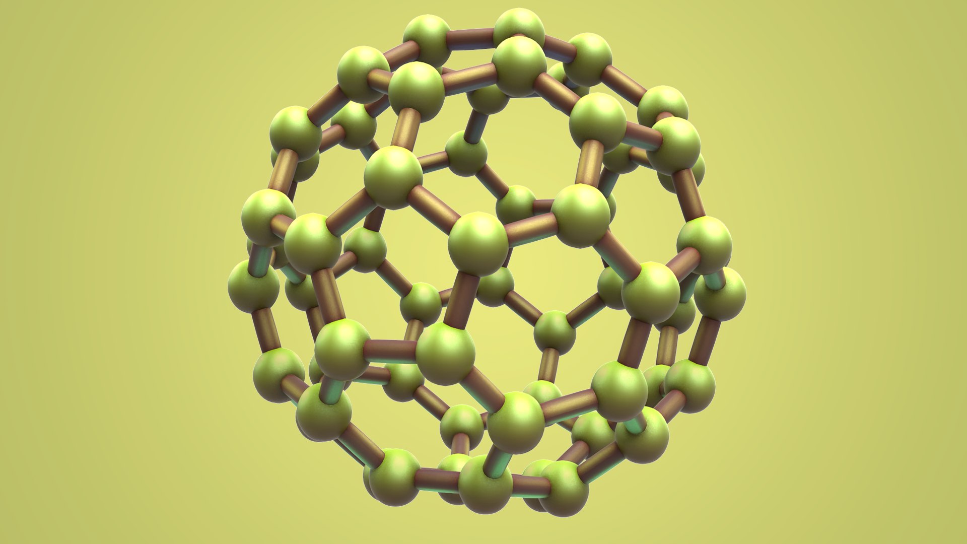 Carbon Structure Fullerene 3D Model - TurboSquid 1502870