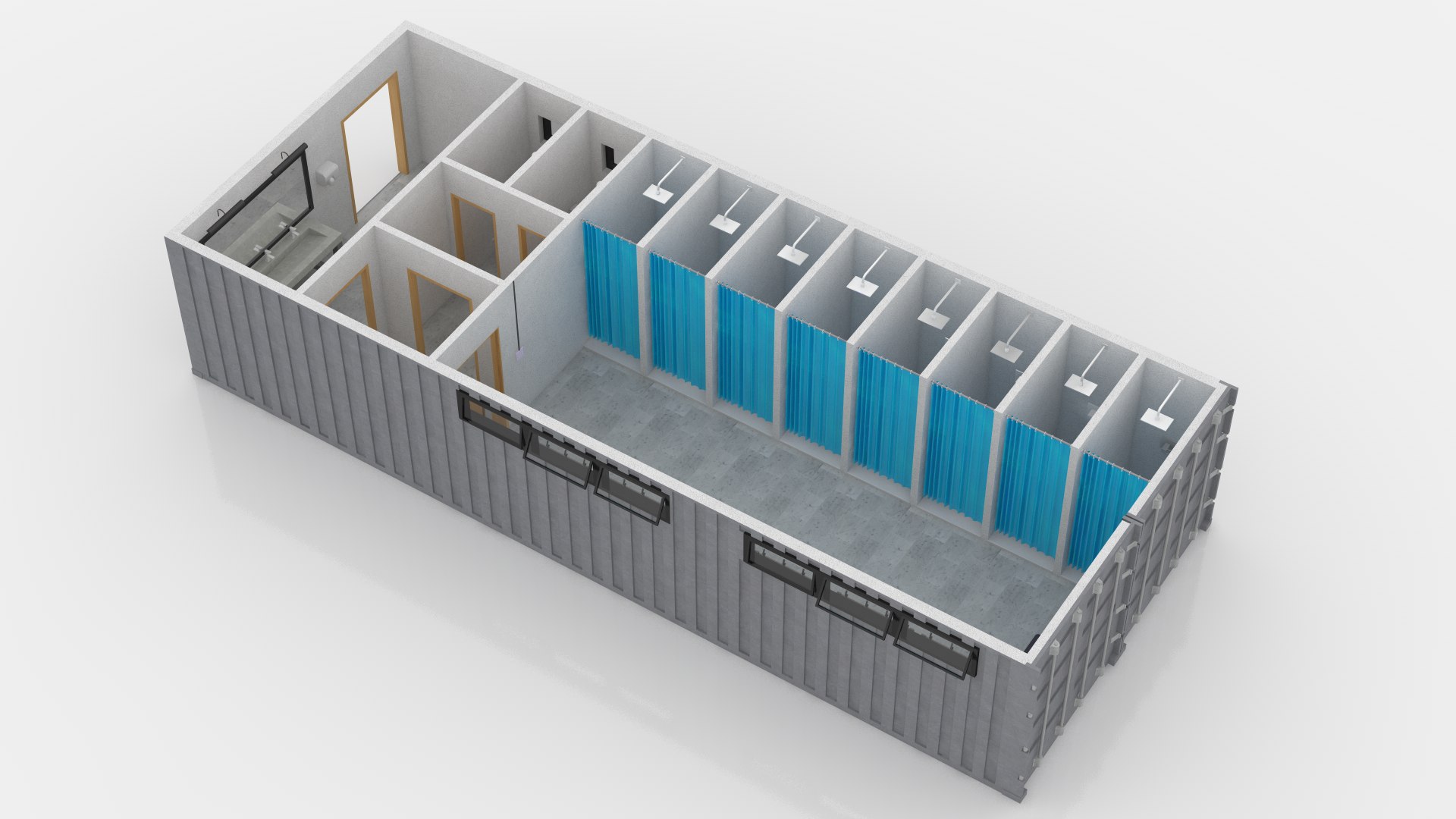 3D Container Changing Room Model - TurboSquid 1771618