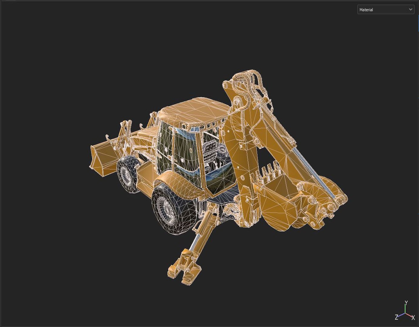 3D Model Backhoes - TurboSquid 2114496