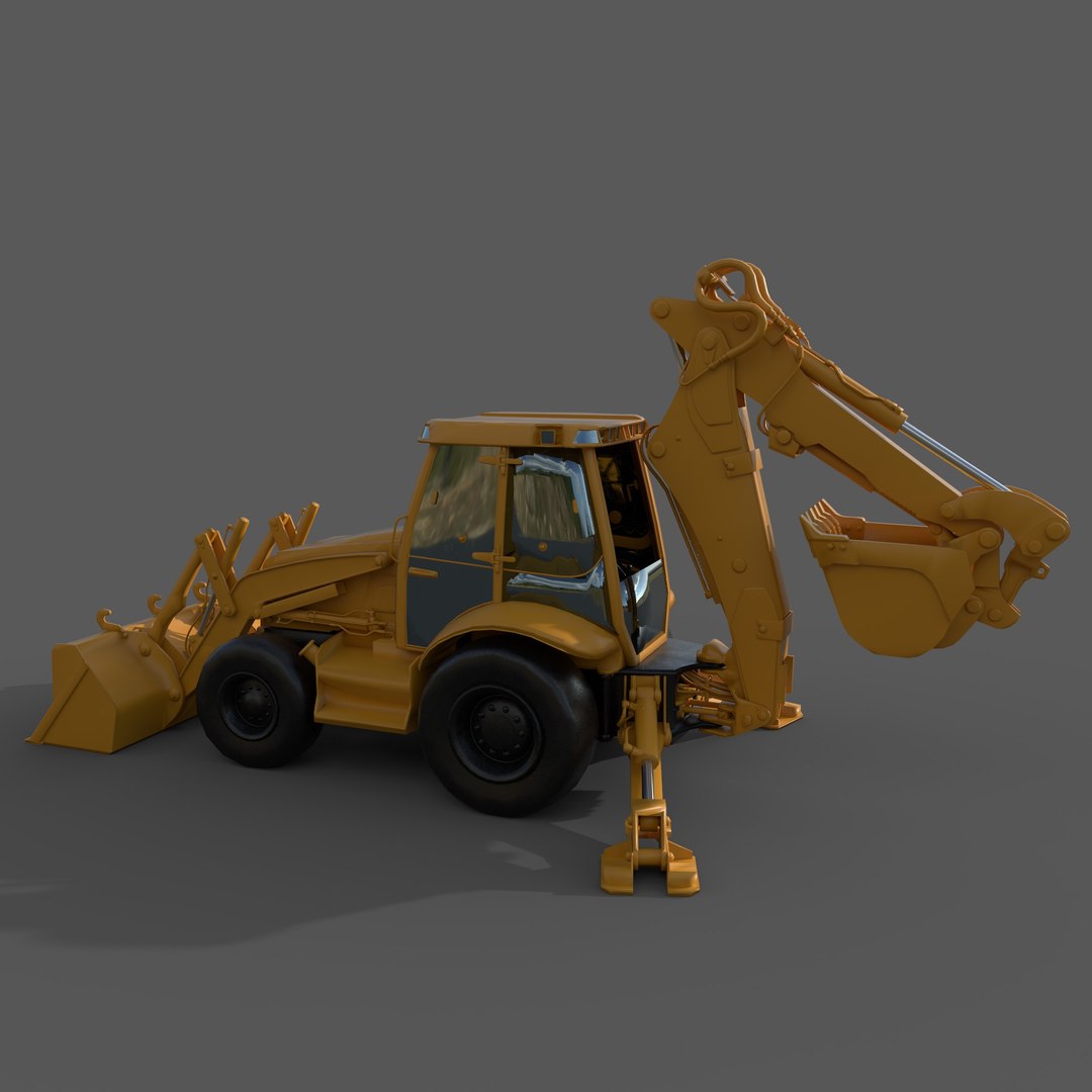 3D Model Backhoes - TurboSquid 2114496